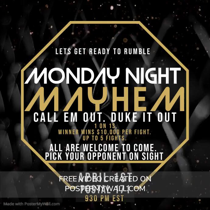 MMA Boxing Fight Fully Editable Promo Banner | PosterMyWall