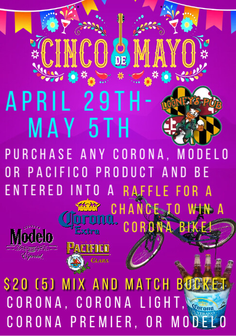Copy of Purple Cinco De Mayo Party Flyer (1) | PosterMyWall