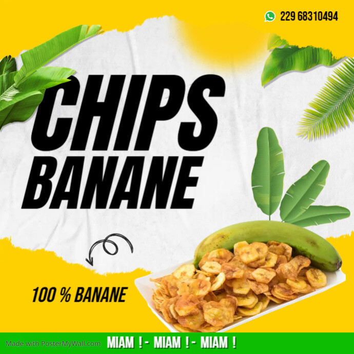 Banana Chips Ads | PosterMyWall