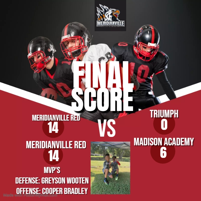 Copy of 6U Final Score and MVP | PosterMyWall