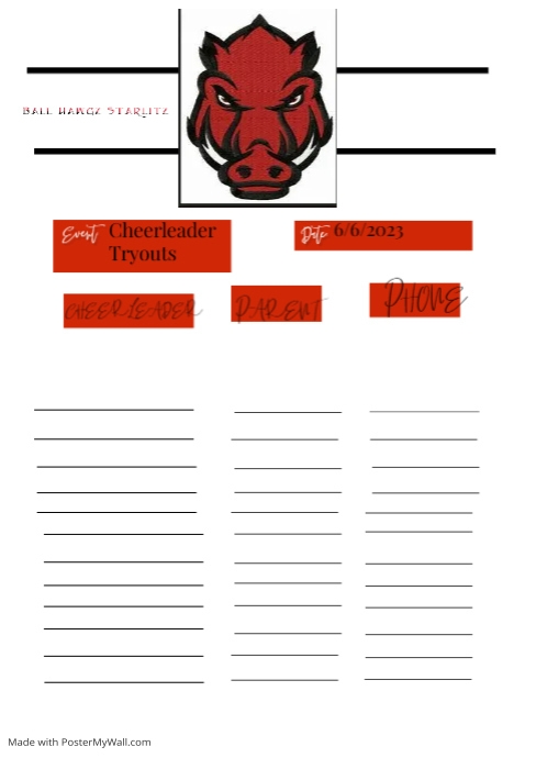 Copy of Sign up Sheet A4 Flyer Template | PosterMyWall