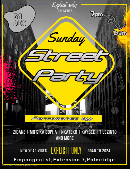 Street Party flyer (1) | PosterMyWall