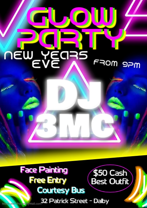 Glow Party | PosterMyWall