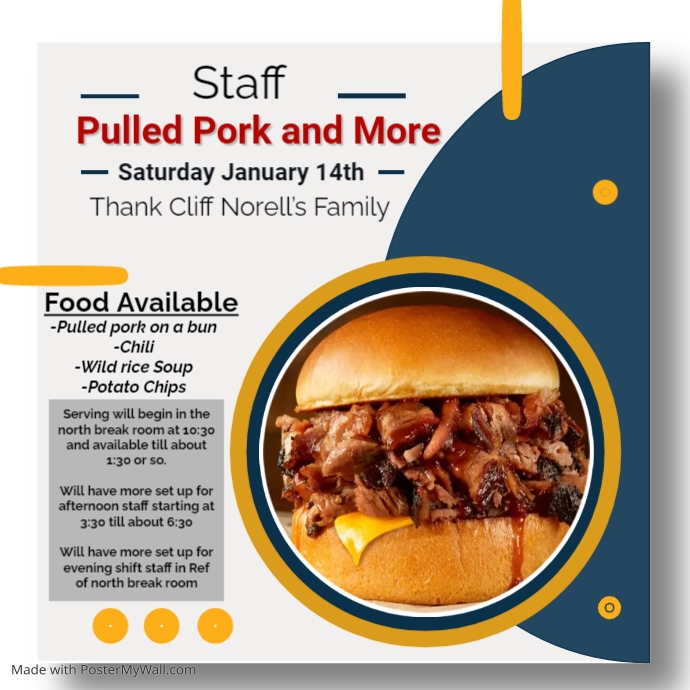 national pulled pork | PosterMyWall