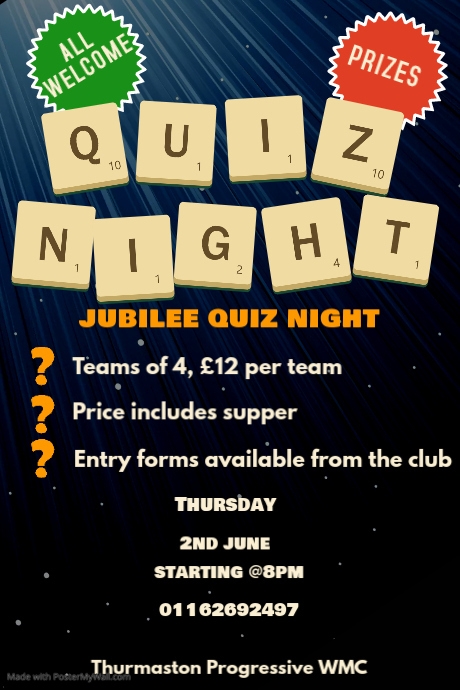 Copy of Copy of Quiz Trivia Night Poster Template | PosterMyWall