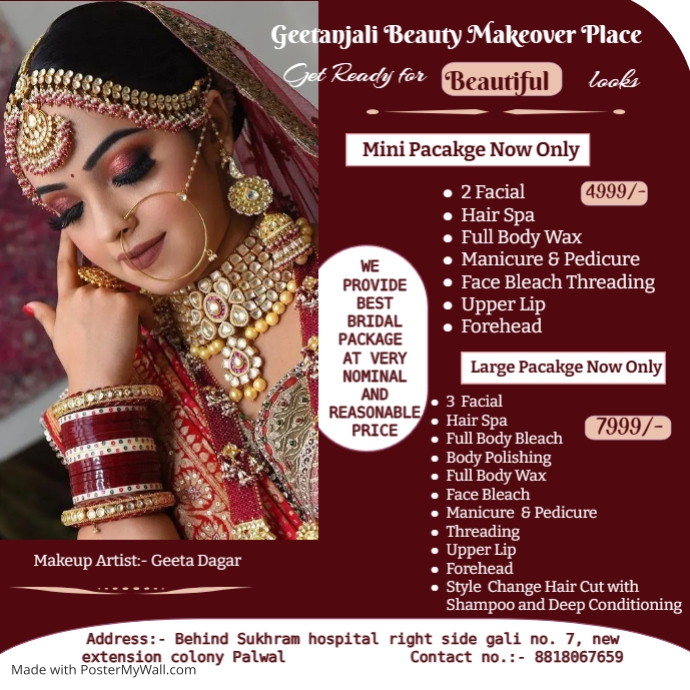 Bridal Booking | PosterMyWall