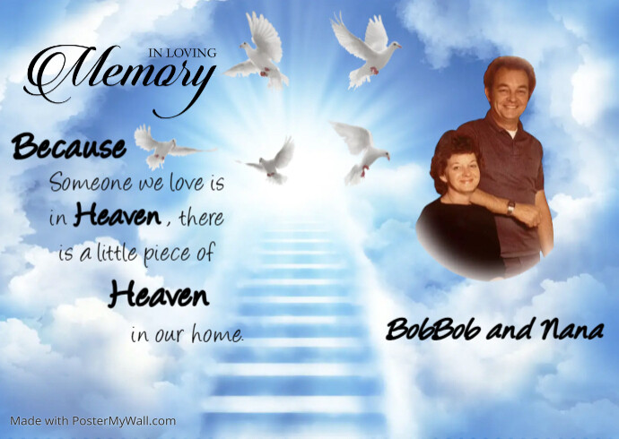 Copy of Voice of Heaven Funeral Card | PosterMyWall