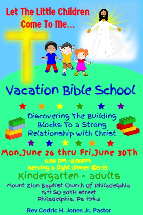 Vacation Bible School | PosterMyWall