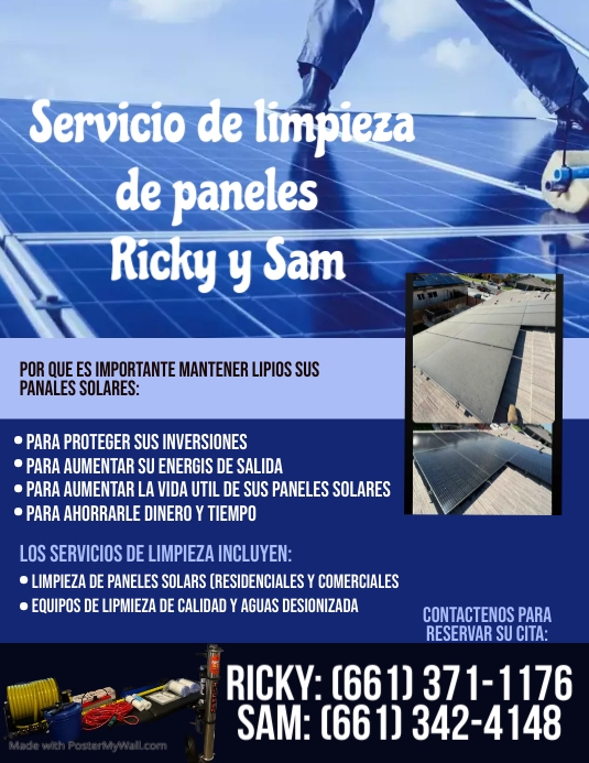 Solar Panel Cleaning Flyer | PosterMyWall