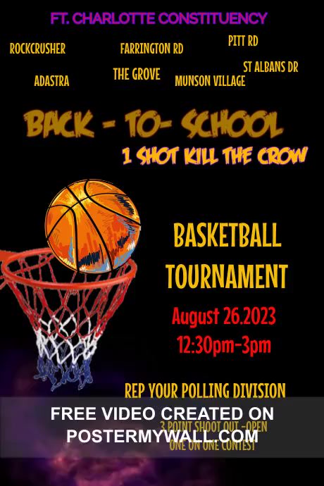 basketball tournament announcement flyer | PosterMyWall
