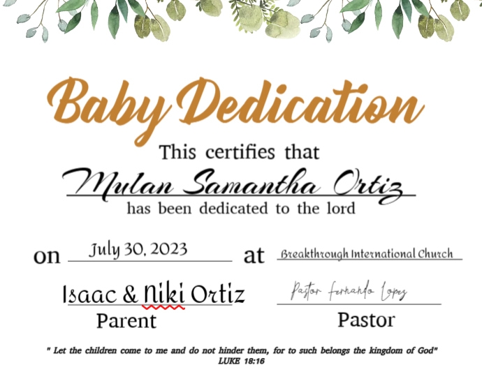 baby dedication flyer template | PosterMyWall