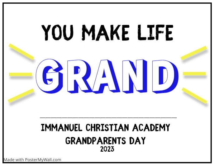 Grandparents' Day Sign | PosterMyWall