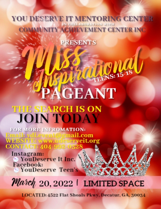 Copy of Copy of Beauty/Pageant Contest Flyer | PosterMyWall
