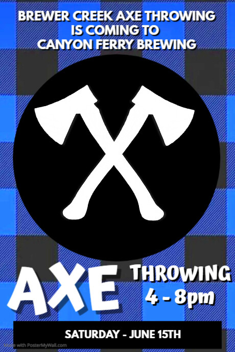 Template axe throwing | PosterMyWall