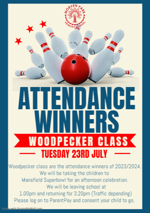 ATTENDANCE WINNERS | PosterMyWall