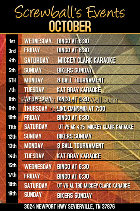 Copy of May Upcoming Events (1) | PosterMyWall