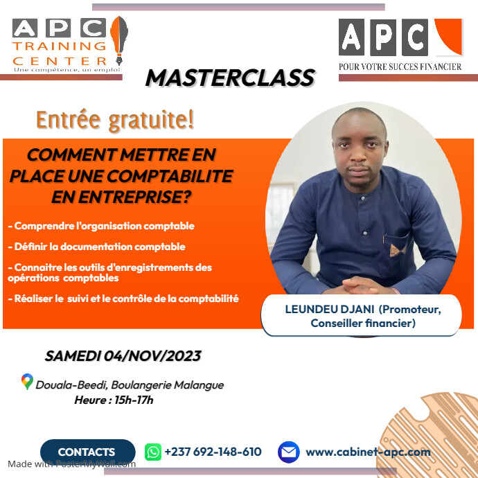 Masterclass comptabilité | PosterMyWall