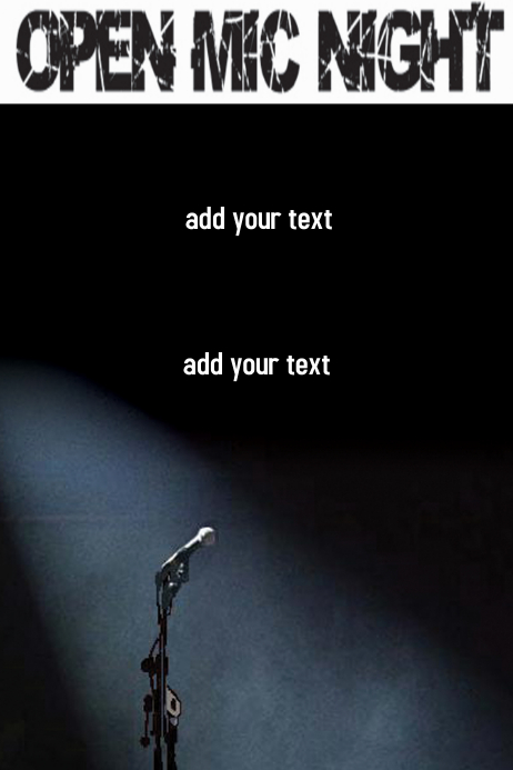 OPEN MIC Template | PosterMyWall