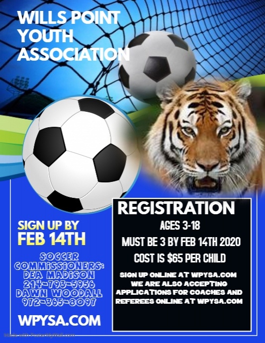 2019 Soccer Sign Ups | PosterMyWall