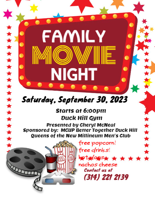 Family Movie Night Flyer | PosterMyWall