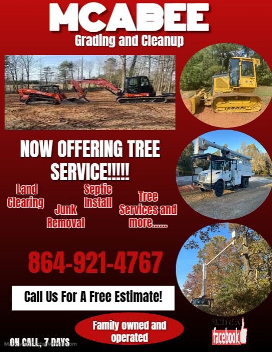 BACKHOE SERVICES FLYER | PosterMyWall