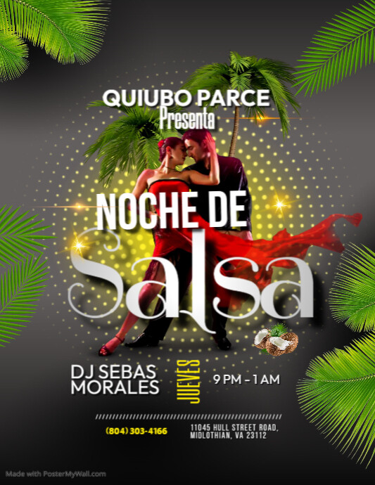 Salsa Live Party Flyer template | PosterMyWall
