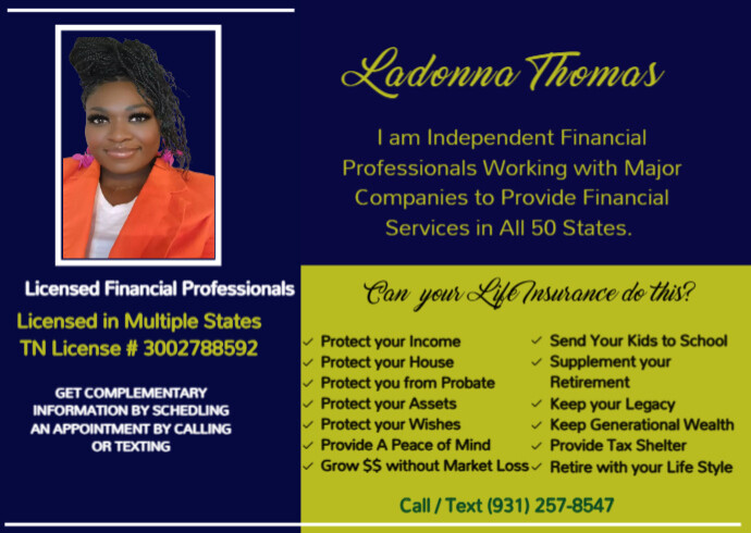 Life Insurance Postcard (2) | PosterMyWall