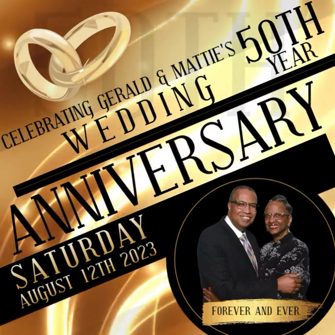 WEDDING ANNIVERSARY VIDEO TEMPLATE | PosterMyWall