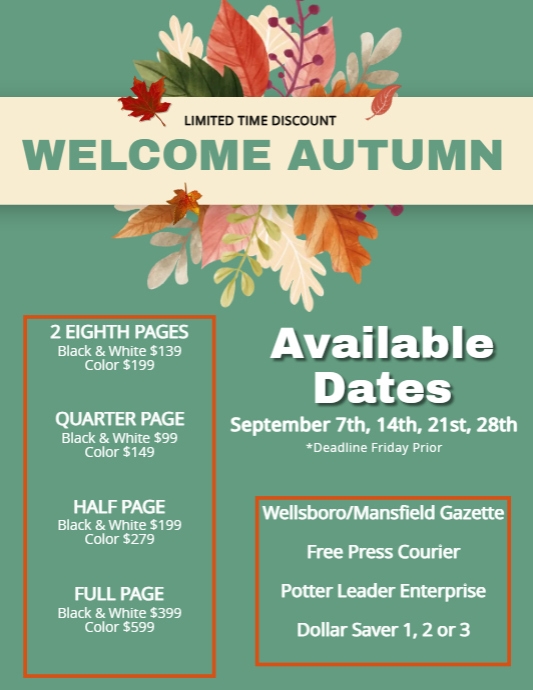 Copy of Welcome Autumn Sales Discount | PosterMyWall