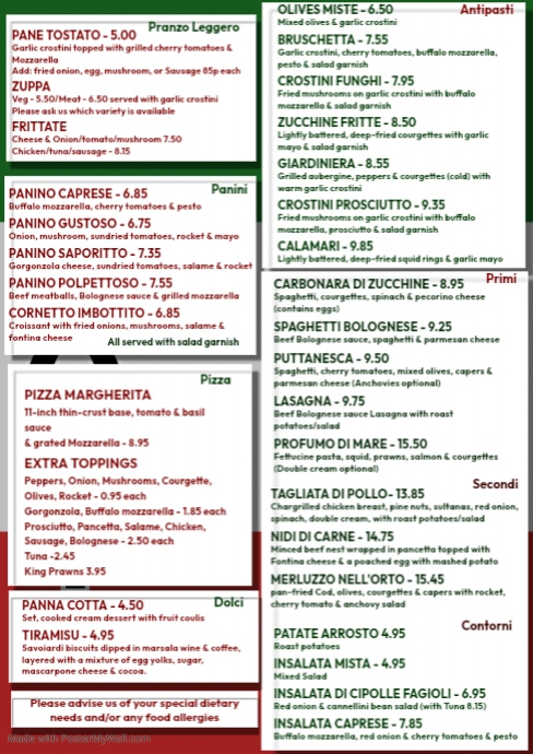 Food Menu 2021 | PosterMyWall