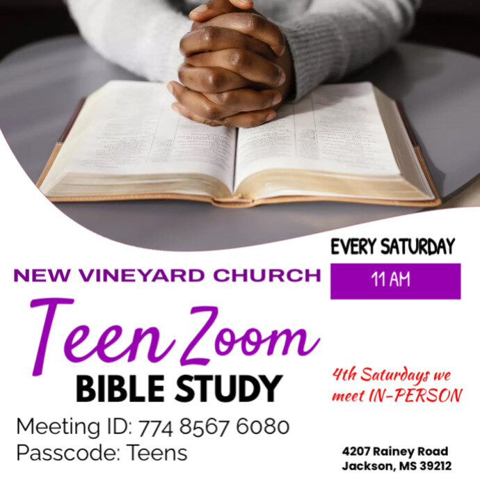 Youth Bible Study | PosterMyWall