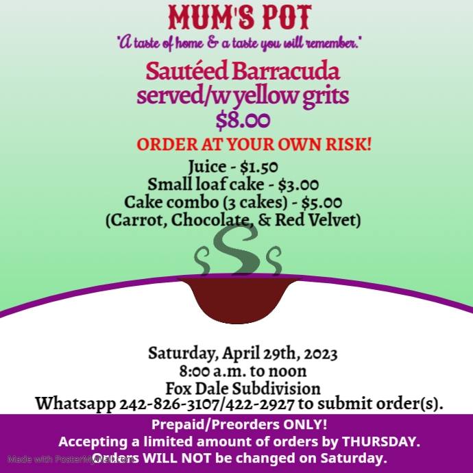 PUDDING SALE (2) | PosterMyWall