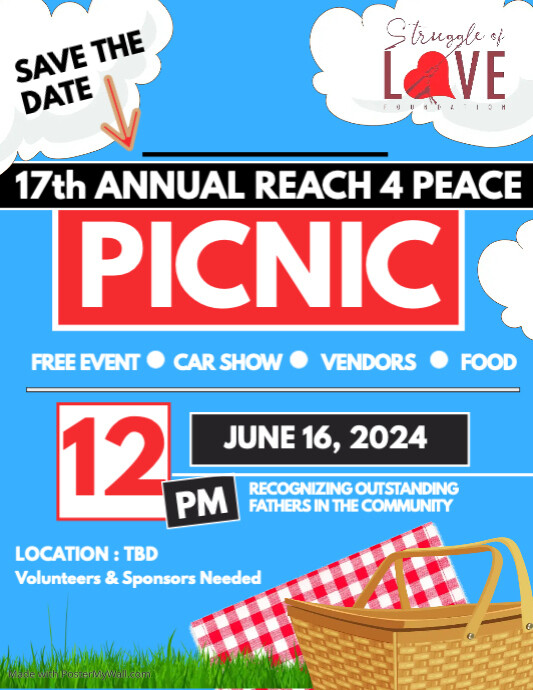 Reach 4 Peace Picnic | PosterMyWall