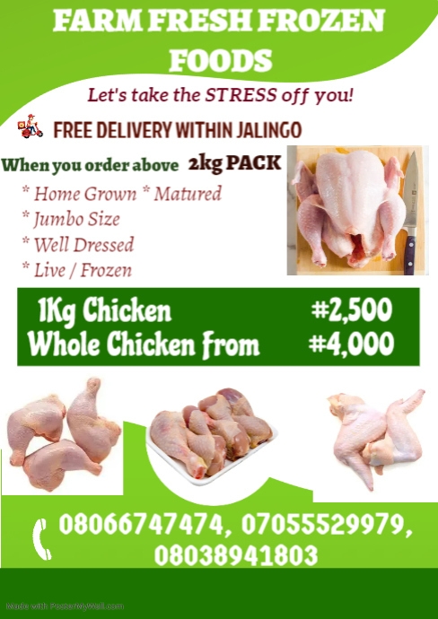 Copy of cold store food | PosterMyWall