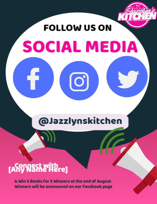 Follow Us on Social Media Flyer | PosterMyWall