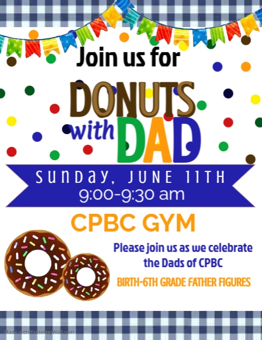 Copy of Donuts with Dad Flyer | PosterMyWall