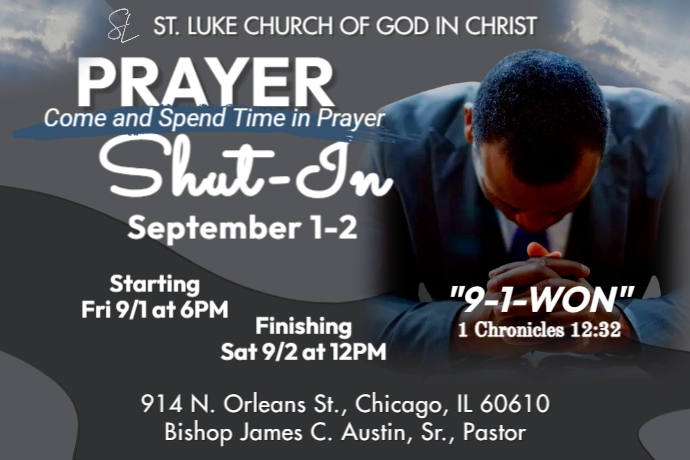 Prayer Shut-In | PosterMyWall