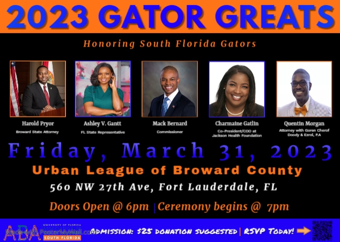 Copy of gator greats blk | PosterMyWall