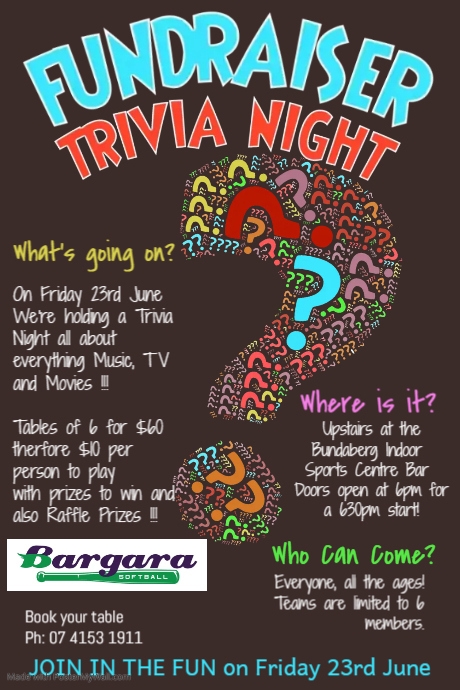 Trivia Quiz Night Poster Template | PosterMyWall