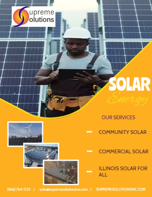 solar energy service flyer template | PosterMyWall