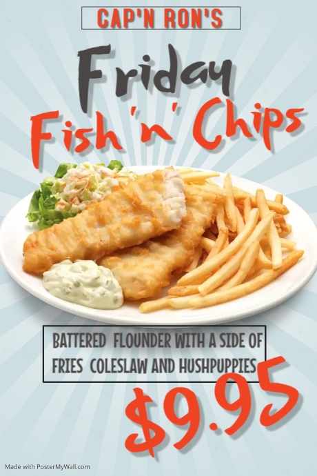 Fish & Chips Poster | PosterMyWall