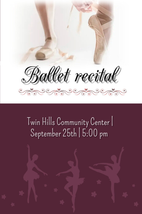 Ballet recital Template | PosterMyWall