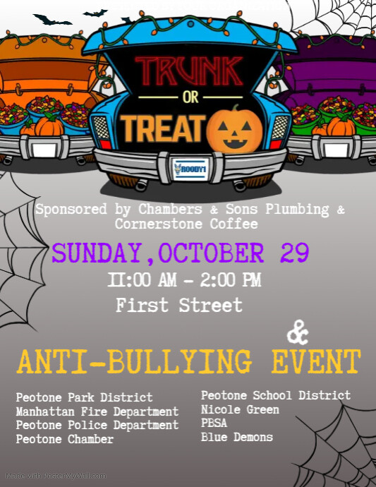 Halloween trunk or treat flyers templates | PosterMyWall
