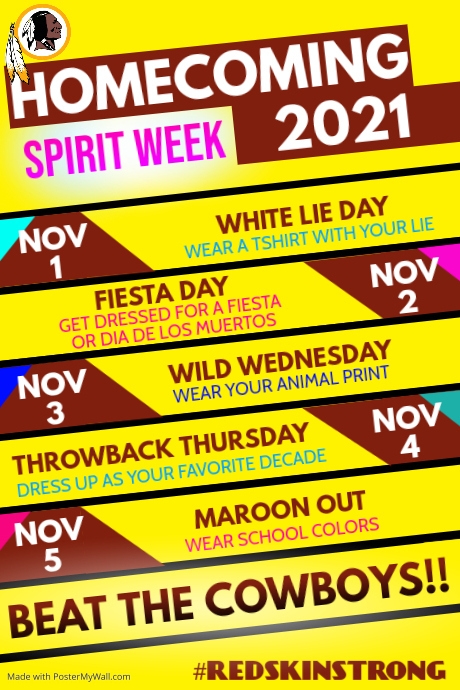 HOCO Spirit Week | PosterMyWall