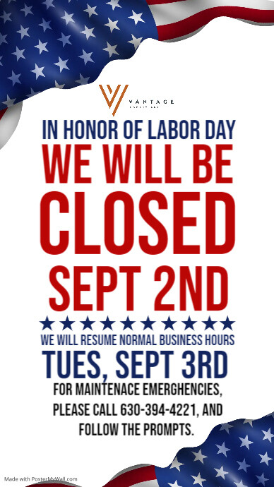 Copy of Labord Day Office Closed Sign | PosterMyWall