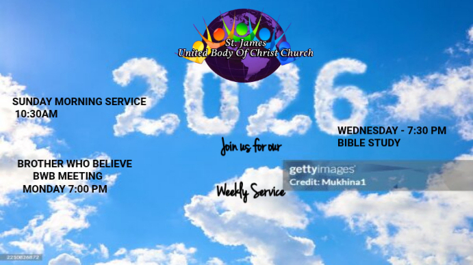 Weekly church services Poster (1) | PosterMyWall