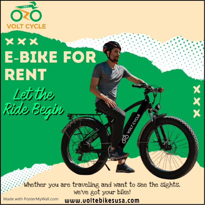 Volt Cycle rent E-Bike | PosterMyWall