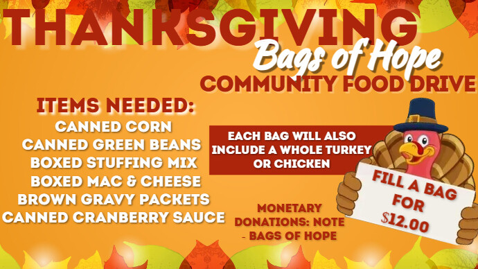 Bags of Hope Donate | PosterMyWall