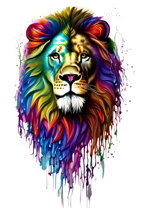 Beautiful Lion Head Design Craft | PosterMyWall