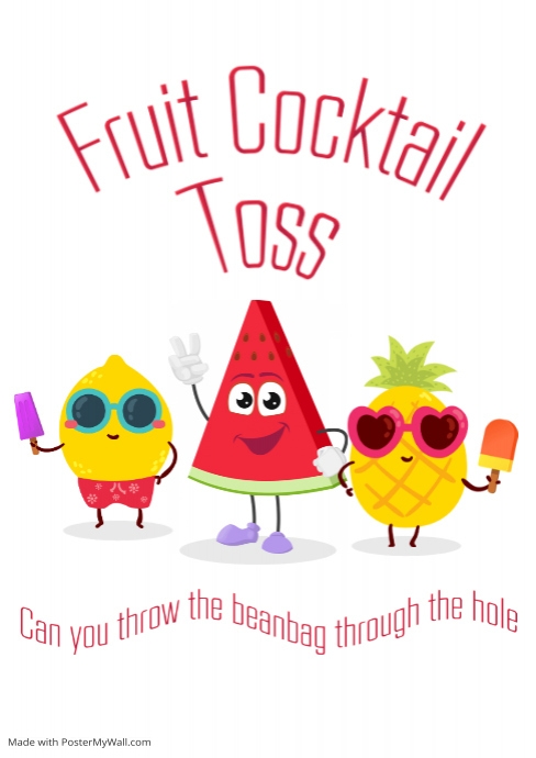 Copy of Fruit cocktail toss | PosterMyWall